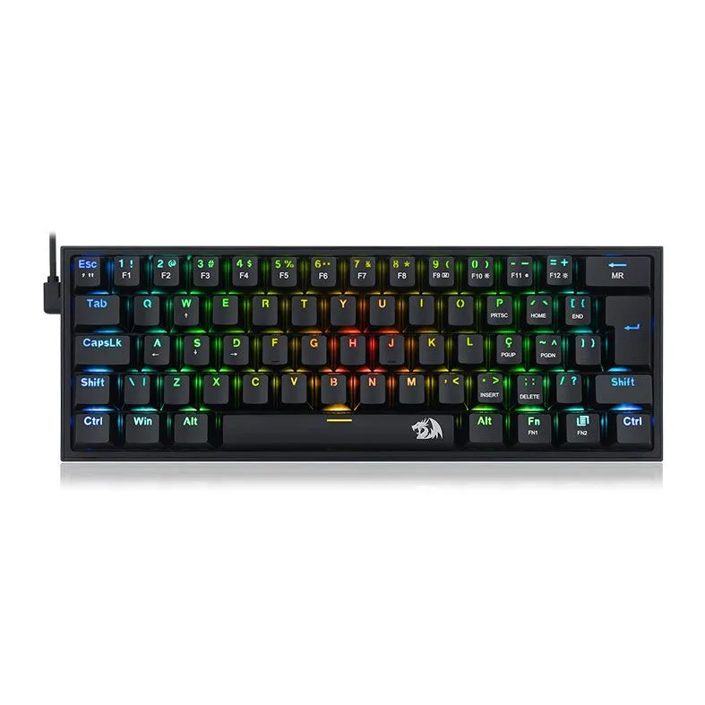 TECLADO GAMER MECÂNICO FIZZ RGB PRETO SWITCH AZUL K617-RGB-B (PT-BLUE ...